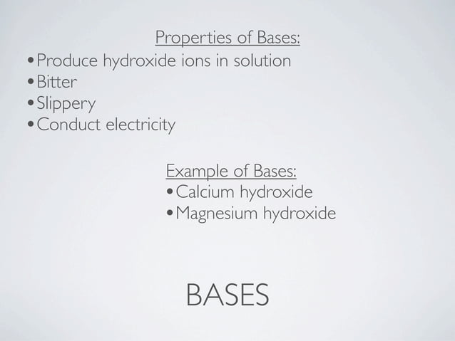 Solutions acid base | ZIP
