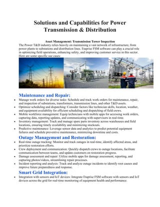 Field Workforce Management Software, Software for Field Service | PDF