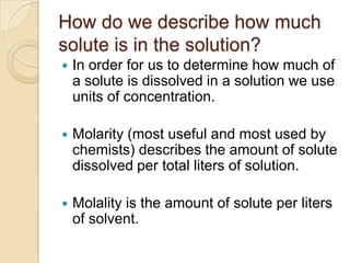 Solutions and colligative properties | PPTX