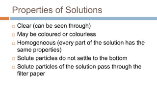 Solutions and Suspensions | PPTX