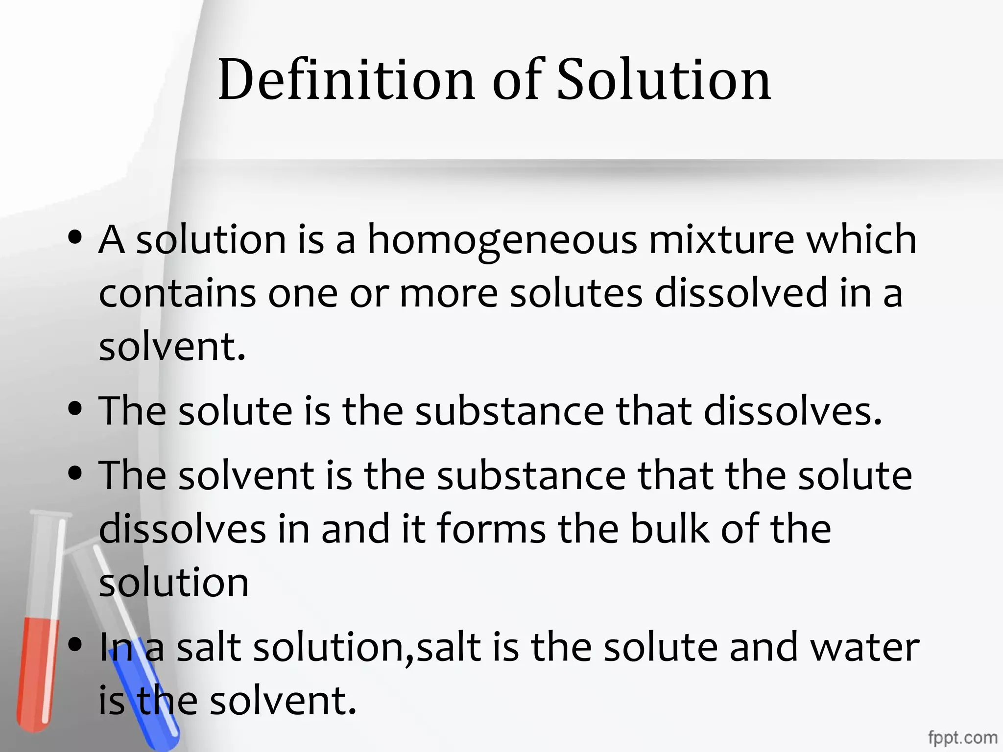 Solutions and Suspensions. | PPT