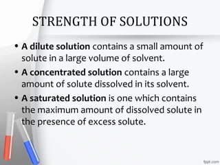 Solutions and Suspensions. | PPT