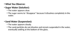 Solutions suspension and types of soultions.pptx