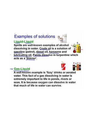 Solutions and their types | PDF