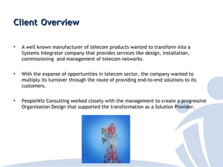 Creating an effective Organization Design for a solution provider | PPT