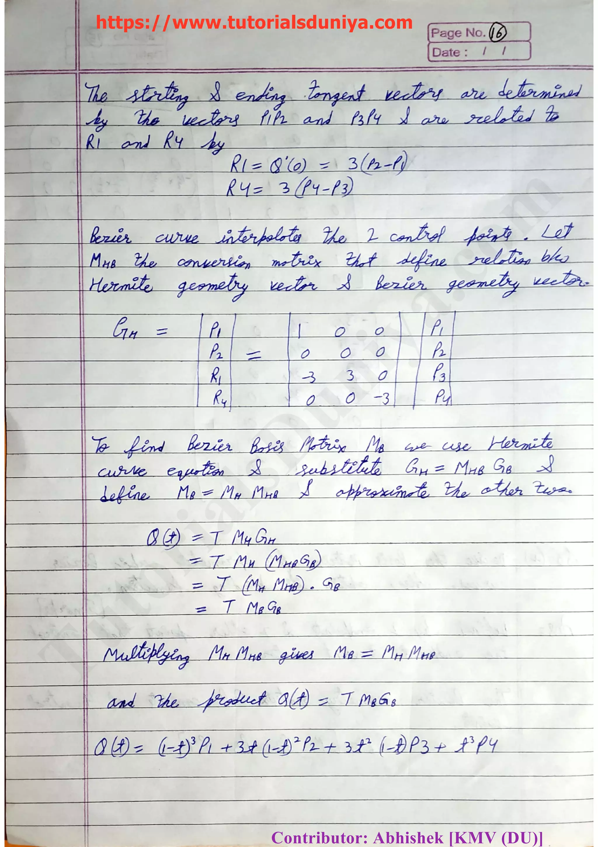 [Solutions] computer graphics question paper 2018 tutorialsduniya.com