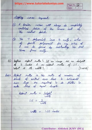 [Solutions] computer graphics question paper 2018 tutorialsduniya.com