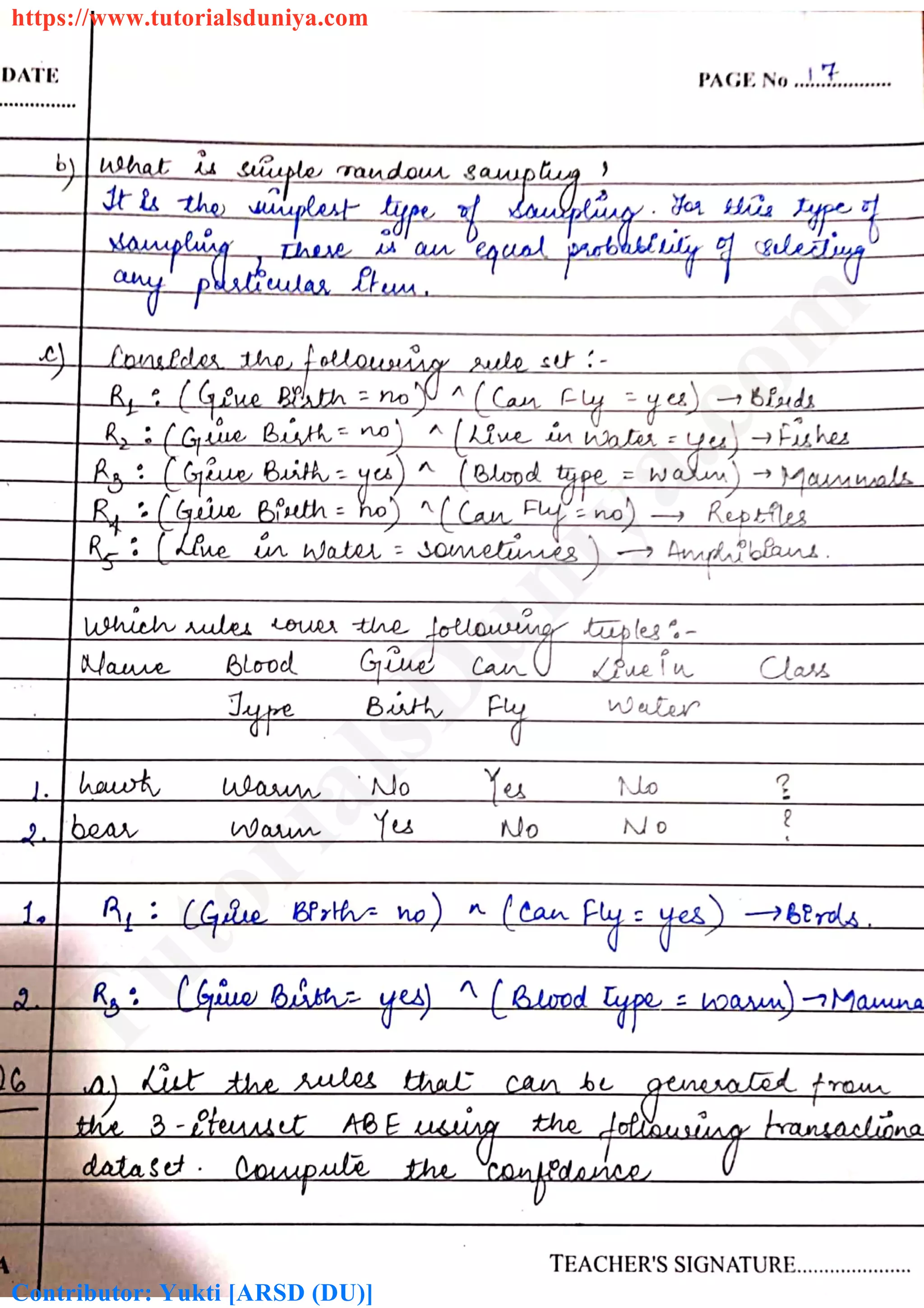 [Solutions] data mining question paper 2018 tutorialsduniya.com
