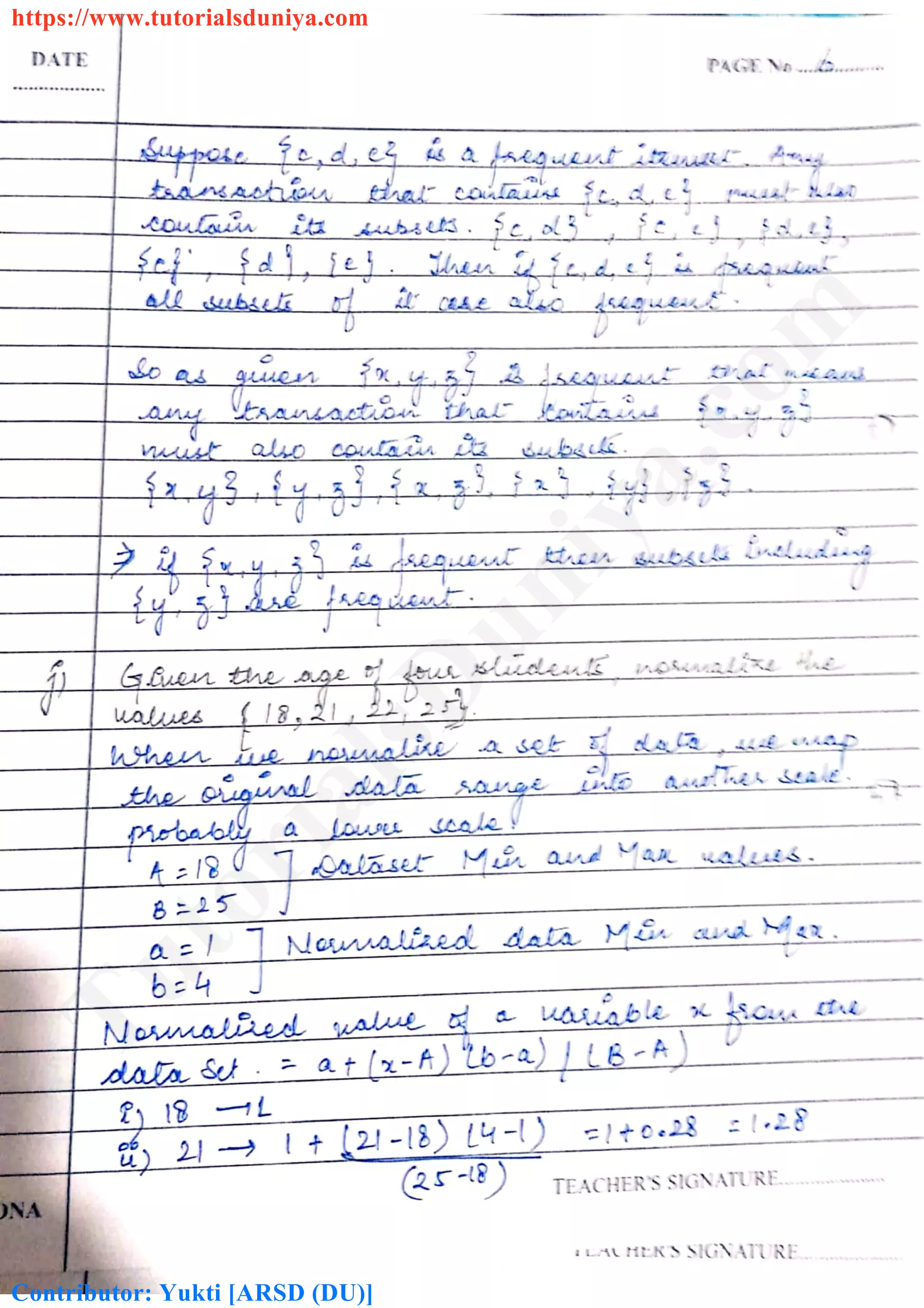 [Solutions] data mining question paper 2018 tutorialsduniya.com