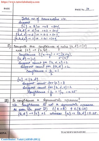 [Solutions] data mining question paper 2018 tutorialsduniya.com