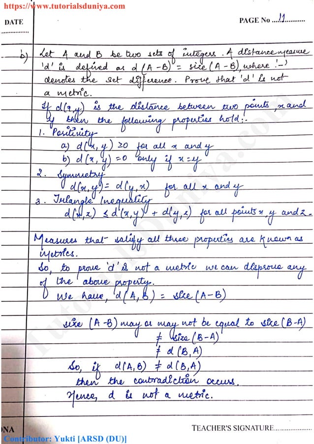[Solutions] data mining question paper 2018 tutorialsduniya.com