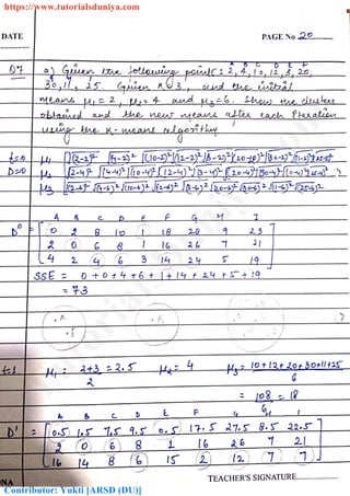 [Solutions] data mining question paper 2018 tutorialsduniya.com