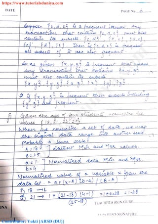 [Solutions] data mining question paper 2018 tutorialsduniya.com