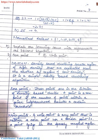 [Solutions] data mining question paper 2018 tutorialsduniya.com