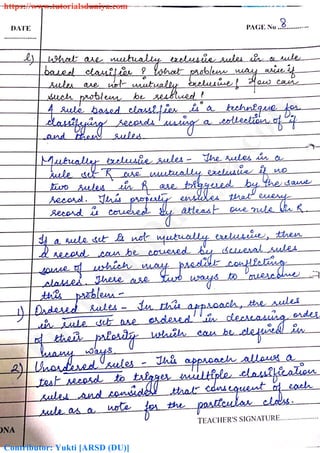 [Solutions] data mining question paper 2018 tutorialsduniya.com