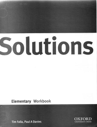 Solutions elementary workbook | PDF