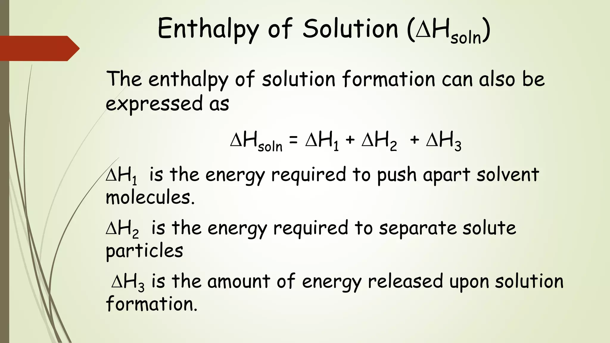 Factors Affecting Solution Formation II | PPTX