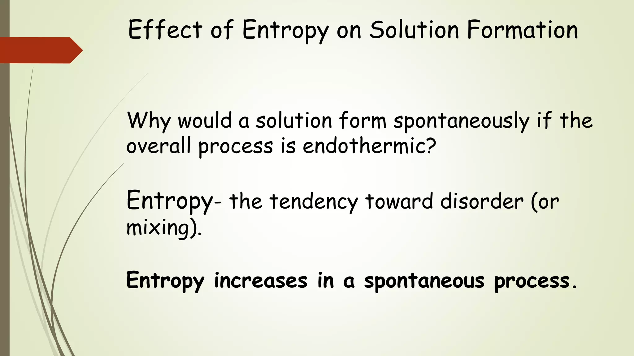 Factors Affecting Solution Formation II | PPTX
