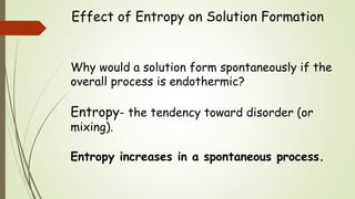 Factors Affecting Solution Formation II | PPTX