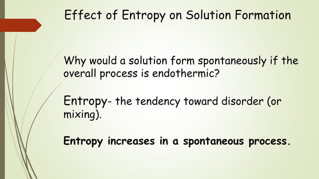 Factors Affecting Solution Formation II | PPTX | Chemistry | Science
