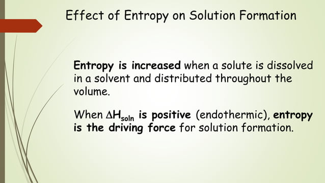 Factors Affecting Solution Formation II | PPTX | Chemistry | Science
