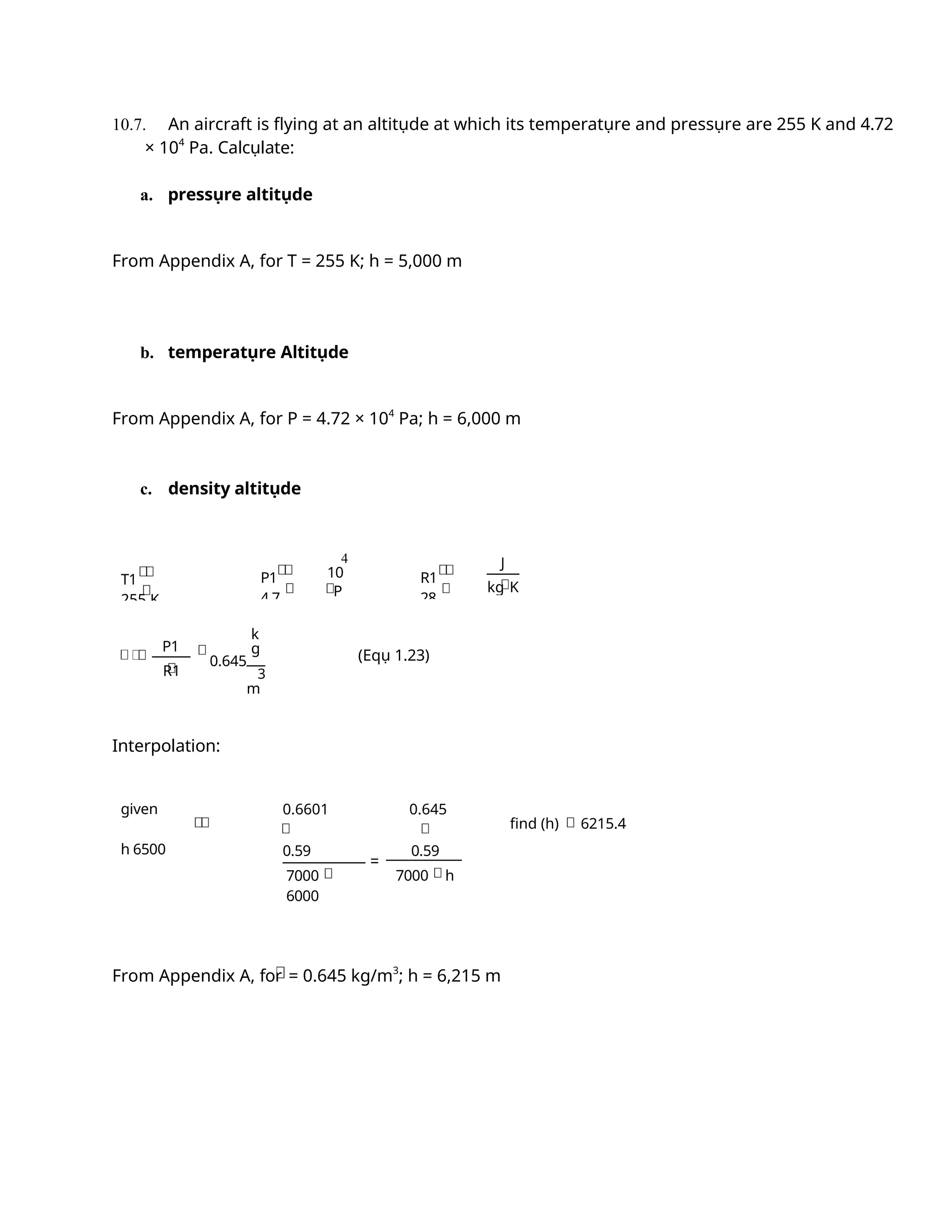 Solutions for Aircraft Performance, An Engineering Approach, 2nd ...