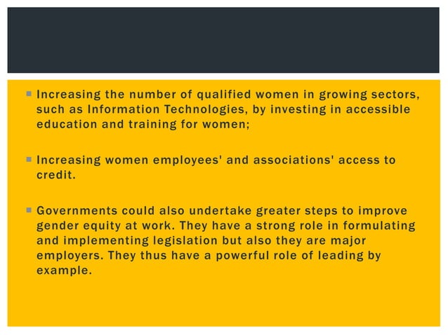 Solutions for gender concerns | PPTX