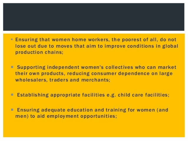 Solutions for gender concerns