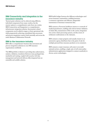 IBM Solutions for Connectivity and Integration in the Insurance ...