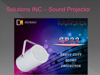 Solutions inc(speakers) | PPT