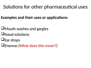 Solutions in pharmaceutics DIPLOMA .pptx