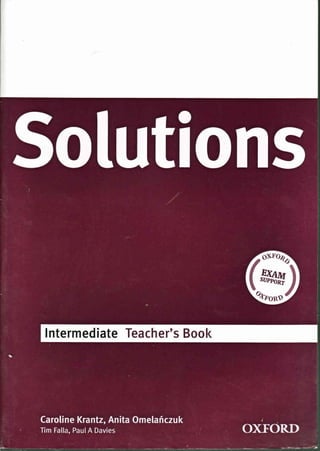 Solutions Intermediate Teachers Book Pdf