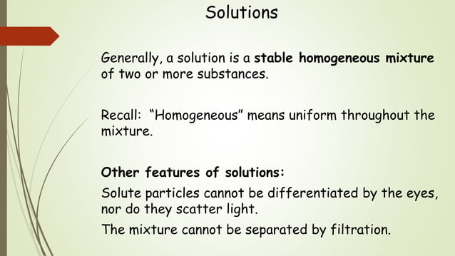 Chem 2 - Introduction to Solutions I | PPTX | Chemistry | Science