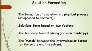 Chem 2 - Introduction to Solutions I | PPTX