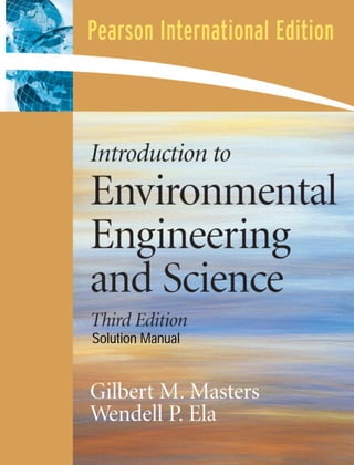 Solution for Introduction to Environment Engineering and Science 3rd ...