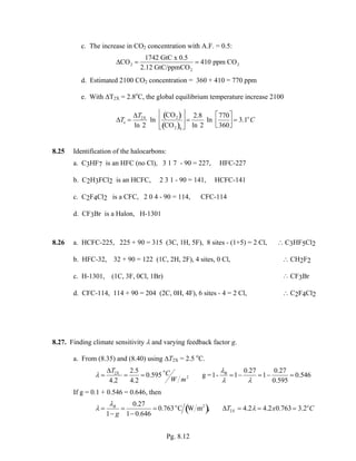 Solution for Introduction to Environment Engineering and Science 3rd ...