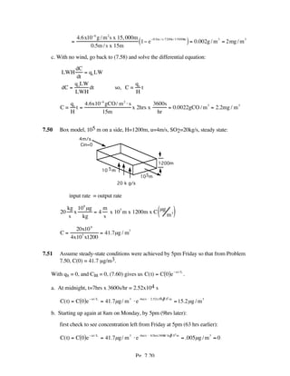 Solution for Introduction to Environment Engineering and Science 3rd ...
