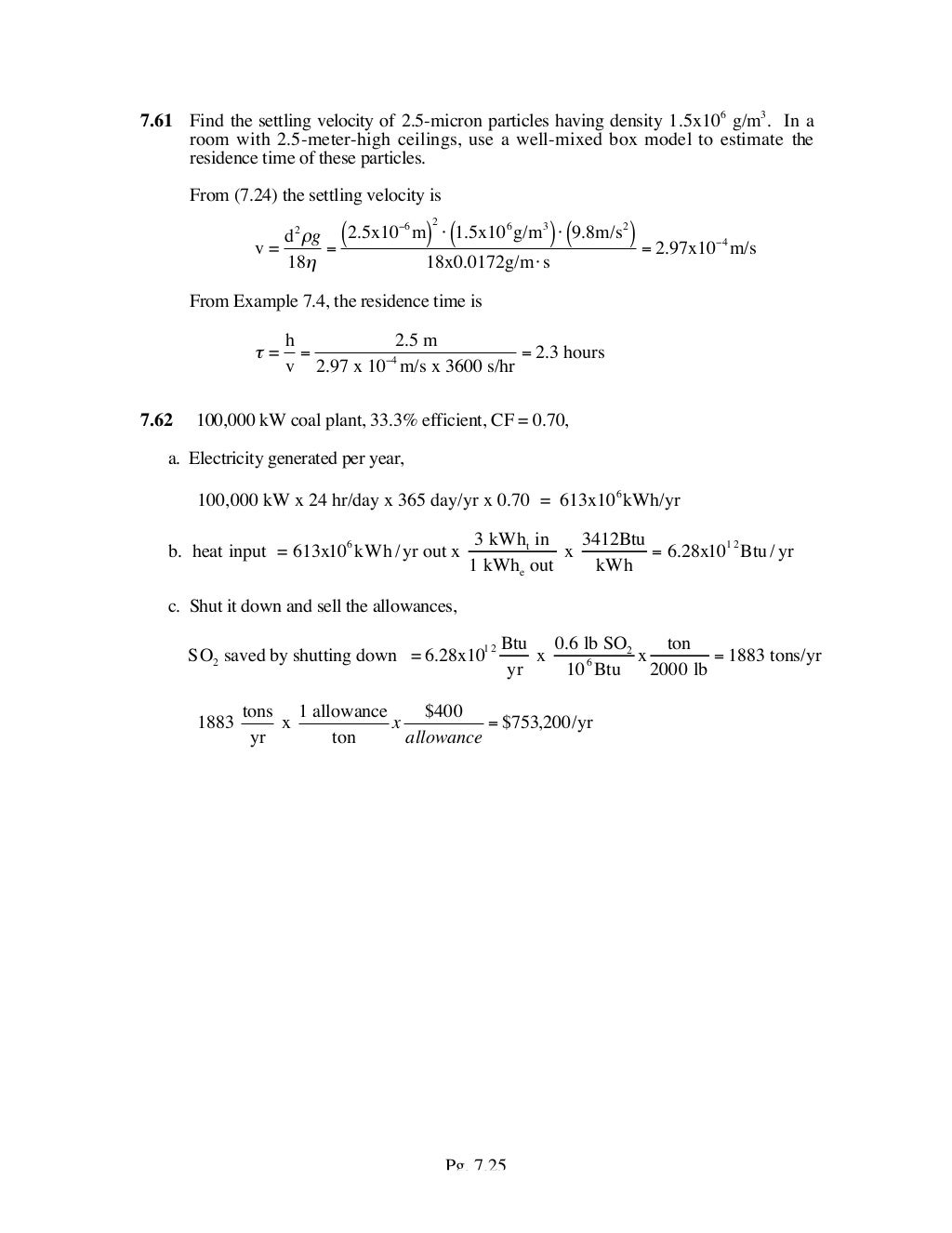 Solution For Introduction To Environment Engineering And Science 3rd