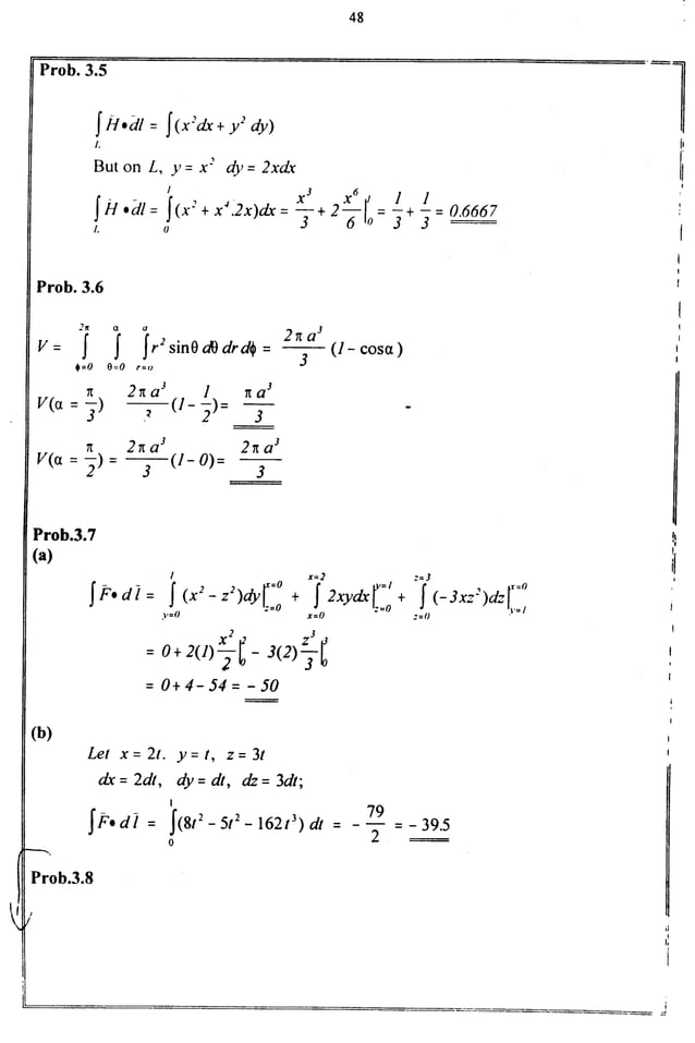 [Solutions manual] elements of electromagnetics BY sadiku - 3rd | PDF