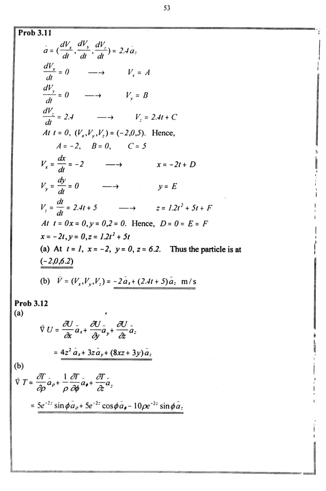 [Solutions manual] elements of electromagnetics BY sadiku - 3rd