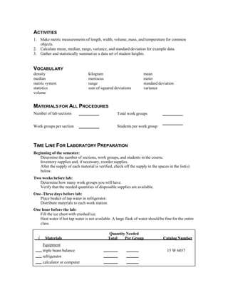 Solutions Manual for Biology Laboratory Manual 11th Edition by Vodopich ...