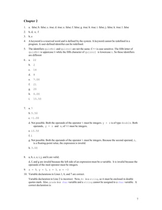 Solutions manual for c++ programming from problem analysis to program ...