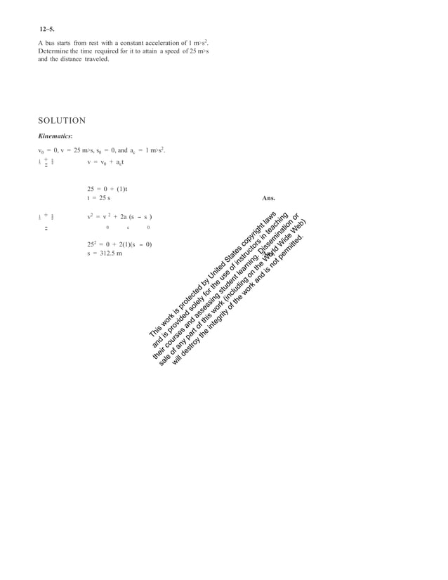 Solutions manual for engineering mechanics dynamics 13th edition by hibbeler | PDF