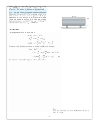 Solutions manual for fluid mechanics 1st edition by hibbeler ibsn ...