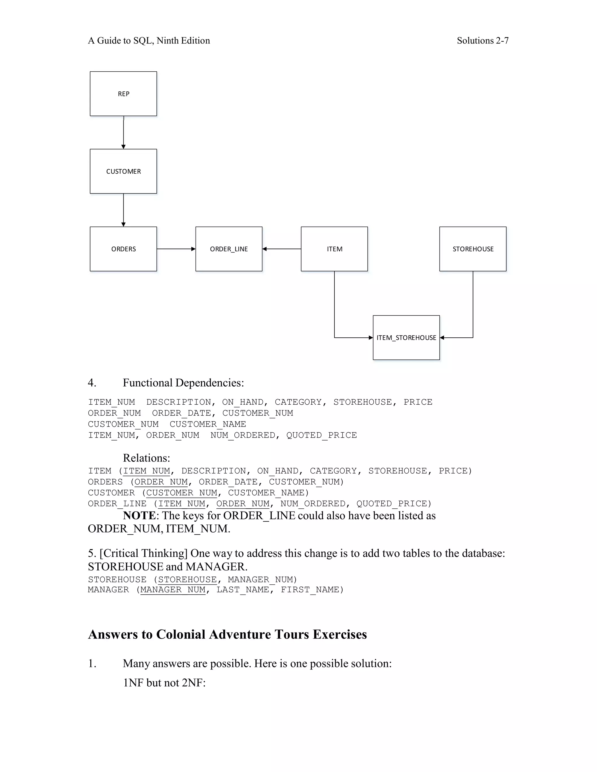 Solutions manual for guide to sql 9th edition by pratt | PDF