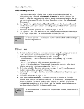 Solutions manual for guide to sql 9th edition by pratt | PDF