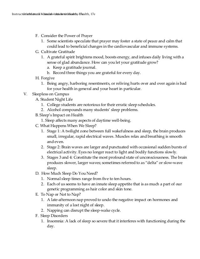 Solutions manual for invitation to health 17th edition by hales ibsn