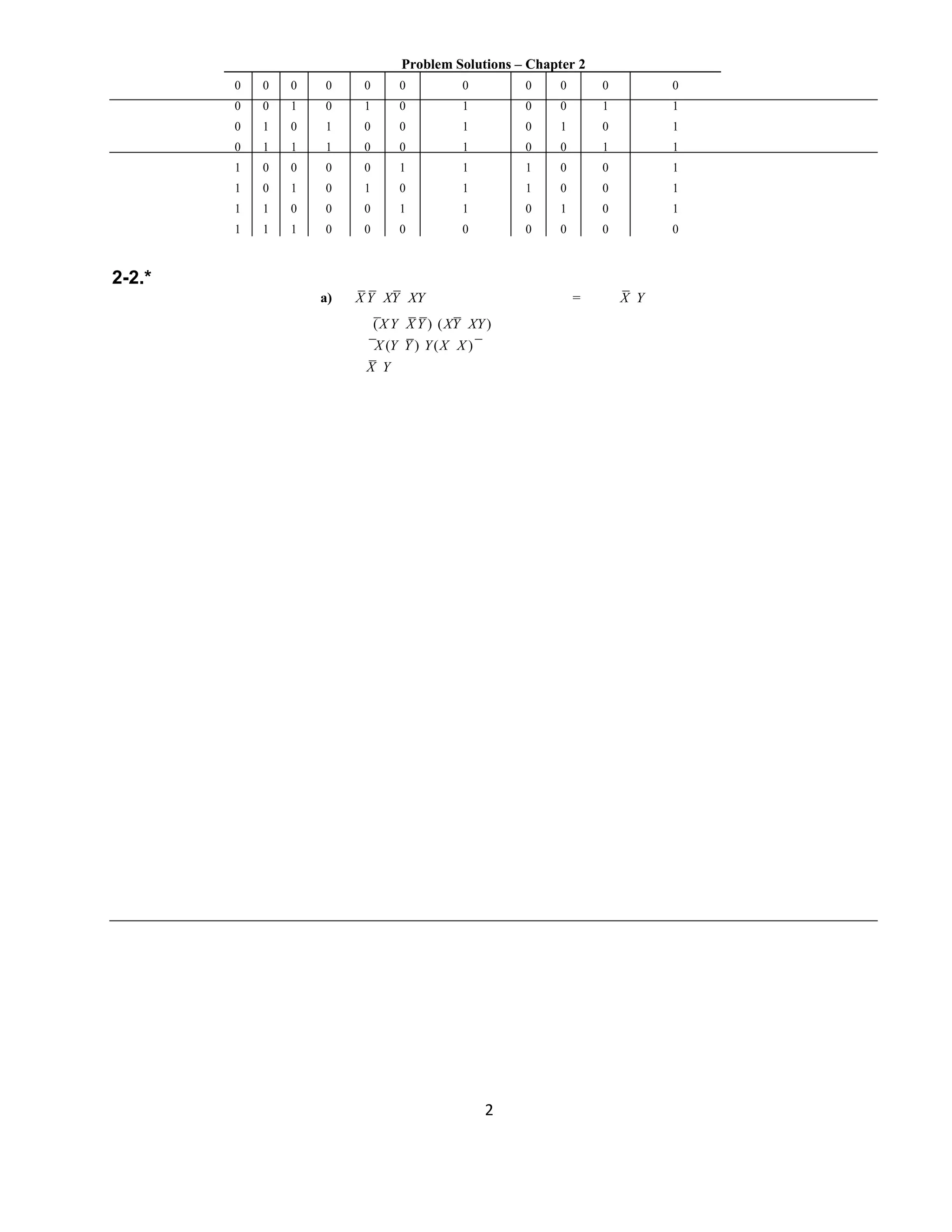 Solutions manual for logic and computer design fundamentals 5th edition ...
