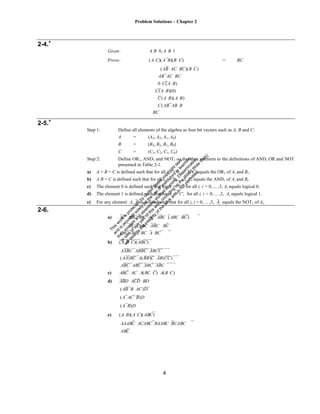 Solutions manual for logic and computer design fundamentals 5th edition ...