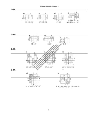 Solutions manual for logic and computer design fundamentals 5th edition by mano ibsn ...